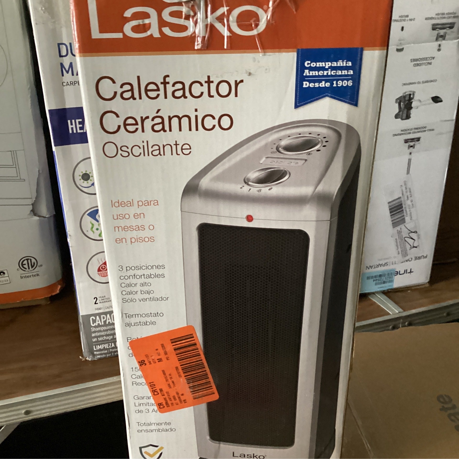 Lasko 1500W Oscillating Ceramic Tower Heater w/Thermostat | Bountiful ... Lasko 1500W Oscillating Ceramic Tower Heater w/Thermostat | Bountiful ...